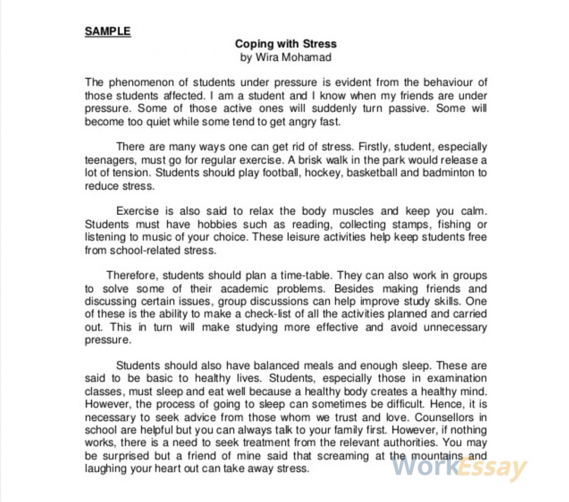 英文SPM Essay写作范例及常用词汇 - Workessay代写